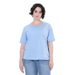 Ulla Popken Shirt in zartblau | Gr.: 50-52