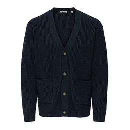 Only & Sons ONLY & SONS Strickjacke in Dark Sapphire | Gr.: XXL