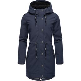 Ragwear Damen Kurzmantel "Canny Canvas", blau, Gr. S, Obermaterial: 100% Polyester. Innenfutter: 100% Polyester. Wattierung: 100% Polyester, M&auml;ntel,