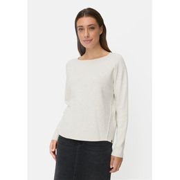 Camel Active Langarmshirt aus 100% Baumwolle in Hellgrau | Gr.: XXS