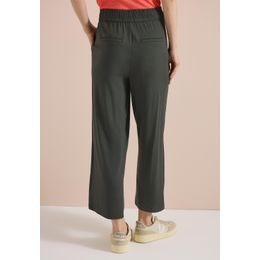 Cecil Damen 7/8-Hose, gr&uuml;n, Gr. XS, unifarben, Stoff, 95% Viskose, 5% Elasthan, Hosen, mit Wide Legs