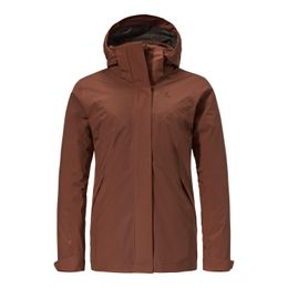 Sch&ouml;ffel SCH&Ouml;FFEL Damen 3-in-1-Funktionsjacke "3in1 Jacket Style Tamina WMS", braun, Gr. 48, unifarben, Obermaterial: 100% Polyester, Jacken, mit