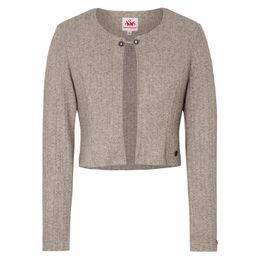 Spieth & Wensky SPIETH & WENSKY Damen Trachtenstrickjacke "Emana", braun, festlich, Gr. 36, uni, Obermaterial: 50% Viskose CV. 24% Polyester PES. 22% Polyamid PA. 4%