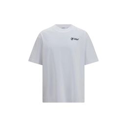 Off-White Wei&szlig;es Baumwoll-T-Shirt