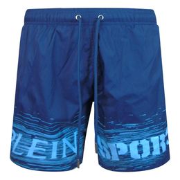 Plein Sport Shade Logo Boardshorts Badehose in Marineblau