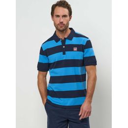 VINSON Herren Kurzarmhemd "VINSON Polo shirt VMSamir", blau, Gr. S, Obermaterial: 100% Baumwolle, Hemden