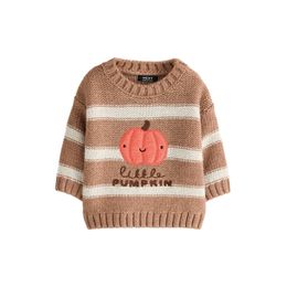 next Pullover 'Halloween' Jungen Gr&ouml;&szlig;e 98 creme / braun / dunkelbraun / hellrot