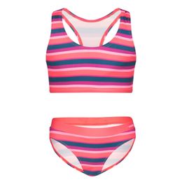 Trollkids M&auml;dchen Bustier-Bikini "Girls Kvalvika Bikini", bunt, Gr. 140, Obermaterial: 92% Polyester, 8% Elasthan, Bikini-Sets, f&uuml;r Kinder und