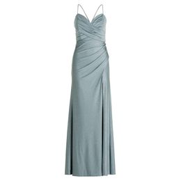 Vera Mont Abendkleid im Glitzer-Look in Blue/Silver | Gr.: 36