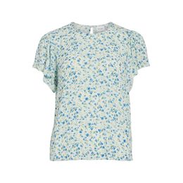 Vila Bluse 'VIGreis' Damen Gr&ouml;&szlig;e M blau / kiwi / wei&szlig;