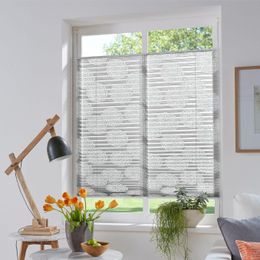 Plissee OTTO HOME, B:40cm H:130cm, grau, Obermaterial: 70% Baumwolle, 30% Polyester, Badezimmer, Plissees, "BELUM", im Fixma&szlig;, Ausbrenner, Kreise,