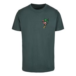 Mister Tee Shirt 'Flamingo' male size 5XL Yellow / Green / Dark green / Dusky pink