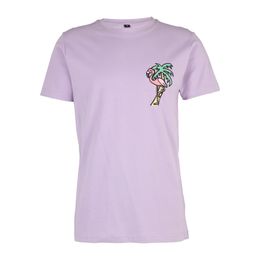 Mister Tee Shirt 'Flamingo' male size S Mint / Lilac / Rose / Black