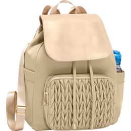 Damen Rucksack beige, Gr&ouml;&szlig;e 0