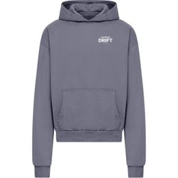MisterTee Herren Kapuzenpullover "MisterTee The Perfect Drift Ultra Heavy Cotton Box Hoody", grau, Gr. XL, bedruckt, 100% Baumwolle, Pullover