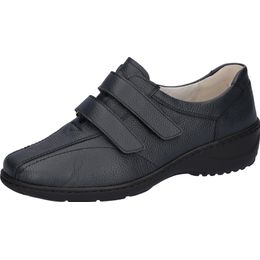 Waldl&auml;ufer WALDL&Auml;UFER Damen Klettschuh "KYA", Gr. 8, blau, Nappaleder, Schuhe, Slipper, Bequemschuh in Komfortweite H (= sehr weit)