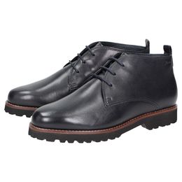 Sioux Damen Schn&uuml;rstiefelette "Meredith-702-XL", Gr. 35, blau, Obermaterial: 100% Lammnappaleder LANA. 100% Gummi rubber., Schuhe