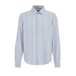 WE Fashion Hemd Herren Gr&ouml;&szlig;e L hellblau / wei&szlig;