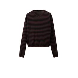 Mango Pullover 'CARLOS' Damen Gr&ouml;&szlig;e S karminrot / schwarz