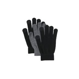 Pieces Fingerhandschuhe 'NEW BUDDY' Damen Gr&ouml;&szlig;e XS/XL graumeliert / schwarz