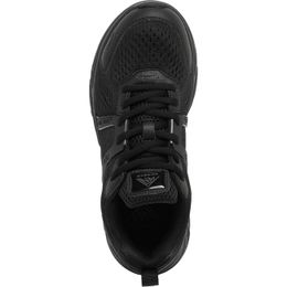 Karl Kani Damen Sneaker "Karl Kani Runner", Gr. 36,5, schwarz, Textil, Schuhe