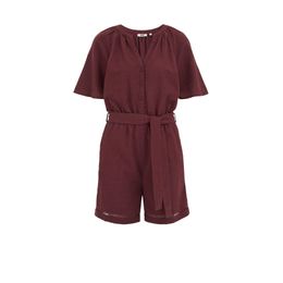 WE Fashion Jumpsuit Damen Gr&ouml;&szlig;e XL weinrot