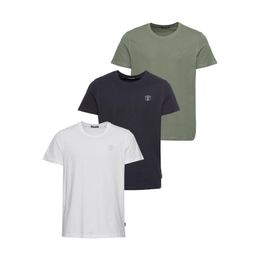 Chiemsee Herren T-Shirt "H T-Shirt 3 Pk", blau, Gr. L, Obermaterial: 100% Baumwolle, Shirts, 3er-Pack, aus Baumwolle, in den Gr&ouml;&szlig;en S bis XXXL