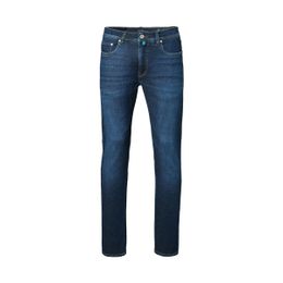 Pierre Cardin Herren Slim-fit-Jeans "Lyon", blau, Gr. 40, uni, Obermaterial: 92% Baumwolle CO. 6% Elastomultiester ELE. 2% Elasthan EL., Jeans, mit