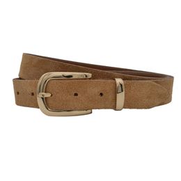 AnnaMatoni Damen Lederg&uuml;rtel "AnnaMatoni Damen Lederg&uuml;rtel in hochwertigem Velour Leder 3cm", braun, Gr. 110, 100% Leder, G&uuml;rtel