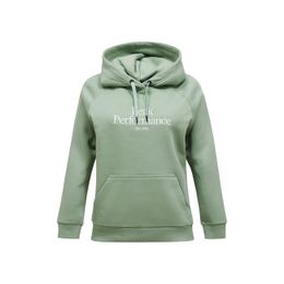Damen Kapuzensweatshirt "W Original Hood"gr&uuml;n, Gr. L, Peak Performance, unifarben, 80% Baumwolle, 20% Polyester, Sweatshirts, mit Kapuze