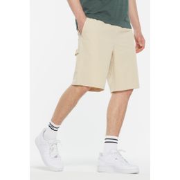 Harlem Soul Herren Shorts, beige, Gr. M, unifarben, Web, Material: 88% Polyamid, 12% Elasthan, Hosen, mit Elastikbund