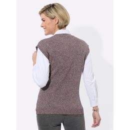 Classic Basics Damen Pullunder "Pullunder"marine, papaya, meliert, Gr. 36, meliert, 50% Baumwolle, 50% Polyacryl, Pullover