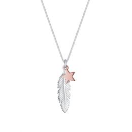 Elli Kette Damen Gr&ouml;&szlig;e 45 rosegold / silber