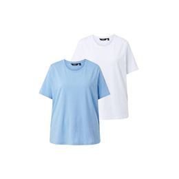 Ulla Popken Shirt in himmelblau | Gr.: 62/64