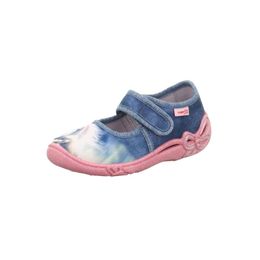 Superfit Hausschuh BELINDA in Blau/Rosa | Gr.: 28