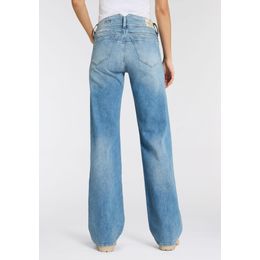 Herrlicher Damen Straight-Jeans "Prime New Denim Stretch"blasted, Gr. 32, Denim/Jeans, Obermaterial: 98% Baumwolle, 2% Elasthan, Jeans, mit Spitzbund