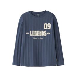 name it Oberteil mit langen &Auml;rmeln in Vintage Indigo | Gr.: 122/128