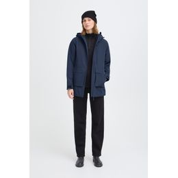 North Bend Damen Outdoorjacke "Outdoorjacke NBKarli W-PRO 5.000 mit wasserdichter Beschichtung", blau, Gr. 40, Obermaterial: 90% Polyester PES. 10%