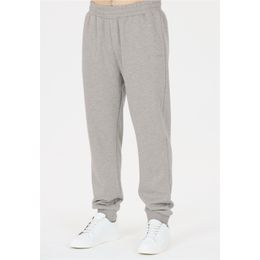 Virtus Herren Sweathose "Basic", grau, Gr. L, unifarben, 45% Polyester, 35% Baumwolle, 20% Polyester, Hosen, mit elastischem Bund