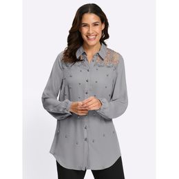WITT WEIDEN Longbluse in steingrau | Gr.: 40