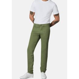 PEAK TIME Herren Chinohose "Solon", gr&uuml;n, Gr. 35, Material: 74% Baumwolle, 24% Viskose, 2% Elasthan, Hosen, Elegante Herrenhose mit Bio-Baumwolle