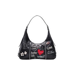 Desigual Schultertasche Damen Gr&ouml;&szlig;e One Size rot / schwarz / wei&szlig;