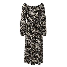 Aniston CASUAL Minikleid in schwarz-hellbeige | Gr.: 46