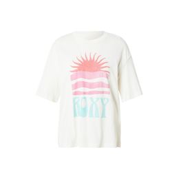 Roxy Shirt 'Hangloose Poster' female size XL Turquoise / Rose / Light red / White