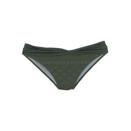 Lascana Damen Bikini-Hose, Gr&uuml;n, Gr. 36, Bikinihosen, Material: Polyamid