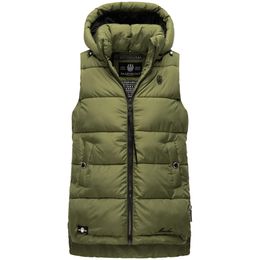 Marikoo Damen Steppweste "Zarinaa", gr&uuml;n, Gr. XS, Obermaterial: 100% Polyester. Futter: 100% Polyester. Wattierung: 100% Polyester, Westen, mit vier