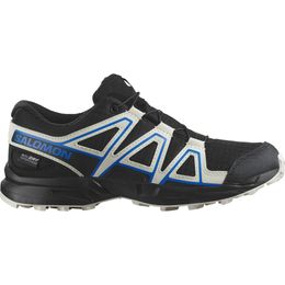 Salomon Kinder Wanderschuh "SPEEDCROSS WATERPROOF", Gr. 36schwarz, vanilla ice, french blau, Synthetik, Textil, Schuhe, wasserdicht