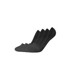 Camano Herren F&uuml;&szlig;linge "4er Pack", Gr. 35, schwarz, 55% Baumwolle, 41% Polyamid, 4% Elasthan, uni, Socken