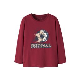 name it Shirt 'NMMVUX' Jungen Gr&ouml;&szlig;e 92 kitt / saphir / dunkelblau / karminrot