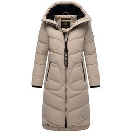 Marikoo Mantel 'Benikoo' Damen Gr&ouml;&szlig;e XL beige / schwarz